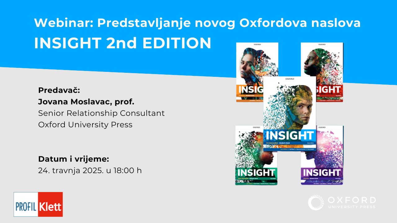 Predstavljanje novog Oxfordova udžbenika – Insight 2nd Edition | Profil Klett
